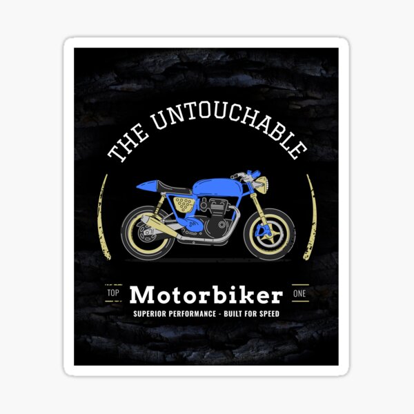 "The Untouchable motorbiker " Sticker for Sale by trendyu | Redbubble