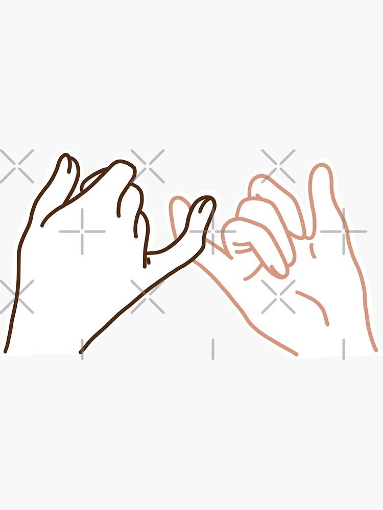 "pinkie promise" Sticker by myeet | Redbubble