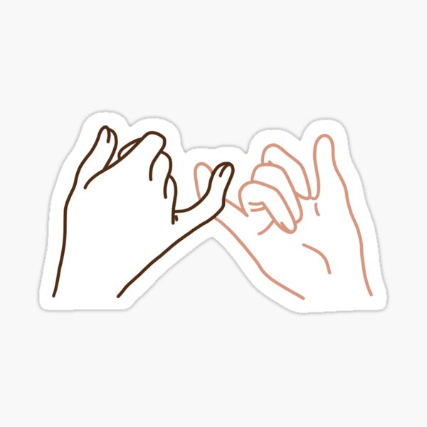 "pinkie promise" Sticker by myeet | Redbubble