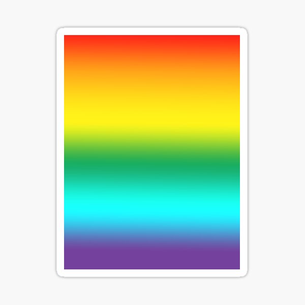 "Rainbow Gradient - Ombre" Sticker by PicsByDerek | Redbubble