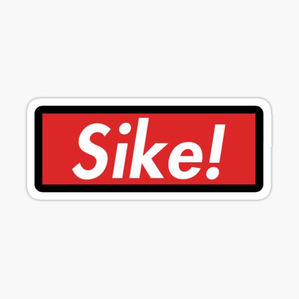 "Box Logo Sike!" Sticker for Sale by Plikrop | Redbubble