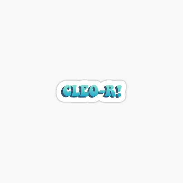 "H20 Cleo-r!" Sticker for Sale by emmyhoopes | Redbubble