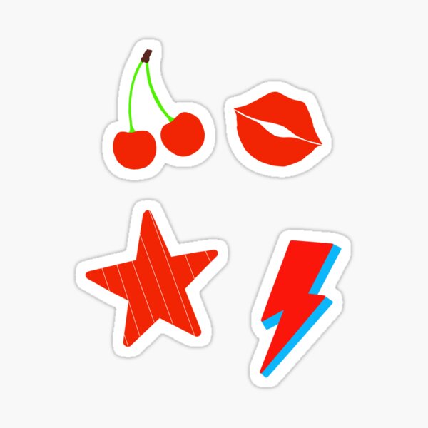 "red sticker pack" Sticker for Sale by MackennaHolmes | Redbubble