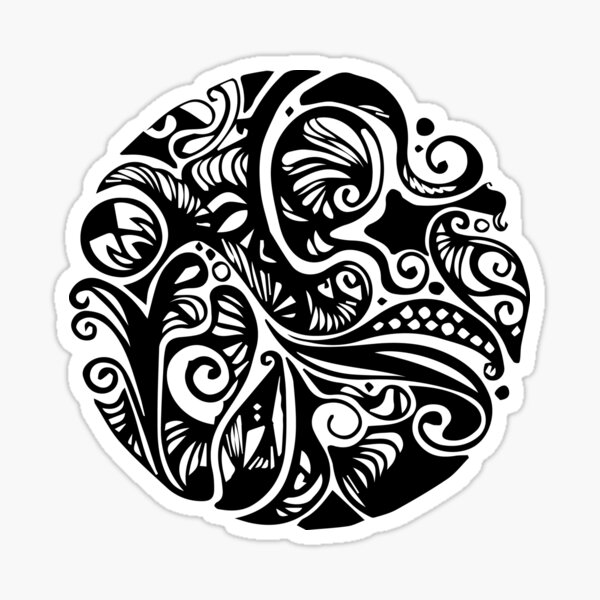 "Zentangle" Sticker for Sale by cvbbb | Redbubble