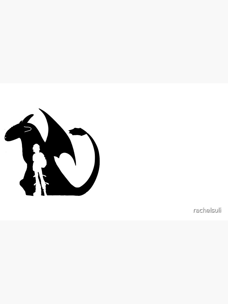 "Toothless and Hiccup Silhouette" Mug by rachelsuli | Redbubble