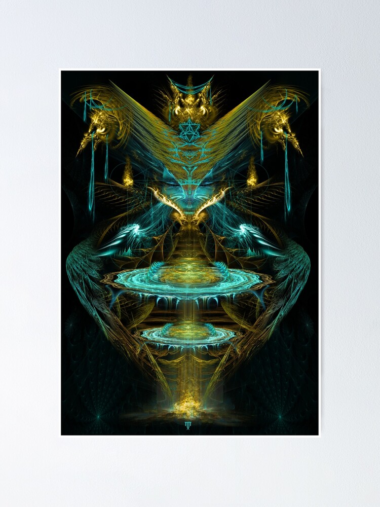 "Apperception Fractal Visionary Art Manafold Art" Poster by Manafold ...