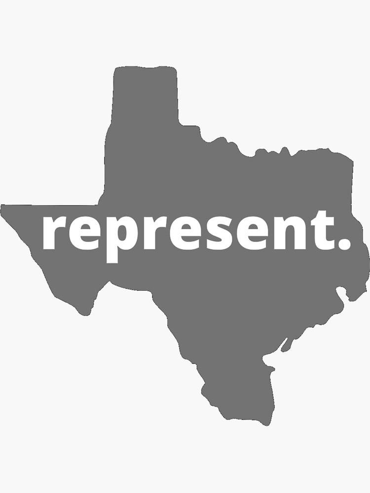 "represent. State of Texas" Sticker for Sale by alcius561 | Redbubble