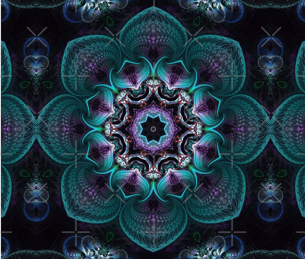 "Psychedelic Mandala" by Manafold | Redbubble
