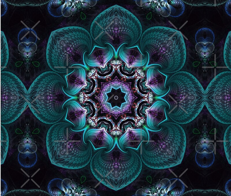 "Psychedelic Mandala" by Manafold | Redbubble