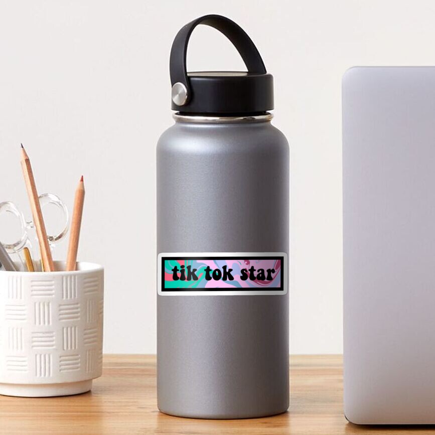 Tik Tok Star Tie Dye Design Sticker By Elisemjones Redbubble