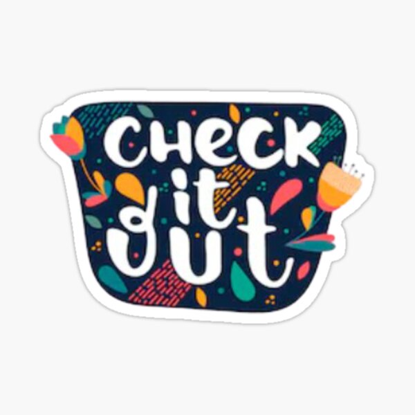 "Check it out" Sticker for Sale by kavin18 | Redbubble