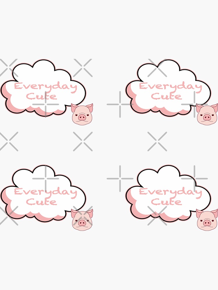 "Everyday Cute" Sticker for Sale by Magic-Moon | Redbubble