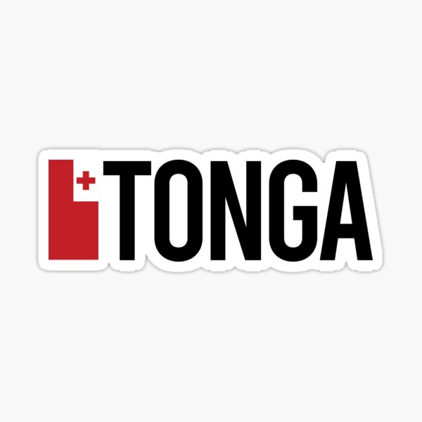 "Tonga Minimal Design collection" Sticker for Sale by randomorder ...