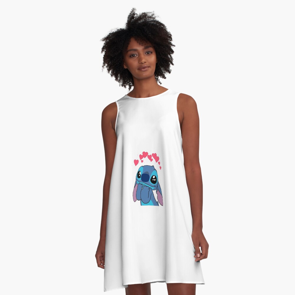 Stitch With Love Hearts Sticker For Sale By Honeystickersz Redbubble