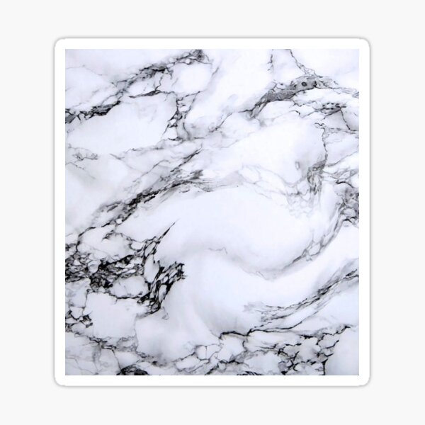 "white marble" Sticker by --Andrii-- | Redbubble