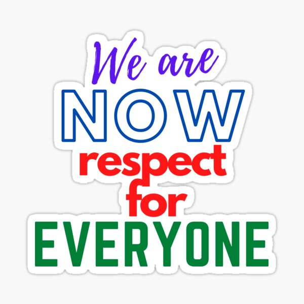 "Respect" Sticker for Sale by NikolicDalibor | Redbubble