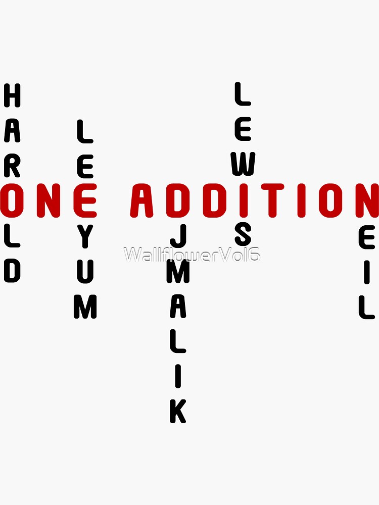 "One Addition" Sticker for Sale by WallflowerVol6 | Redbubble