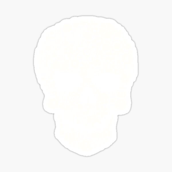 "White skull" Sticker by Superponey | Redbubble