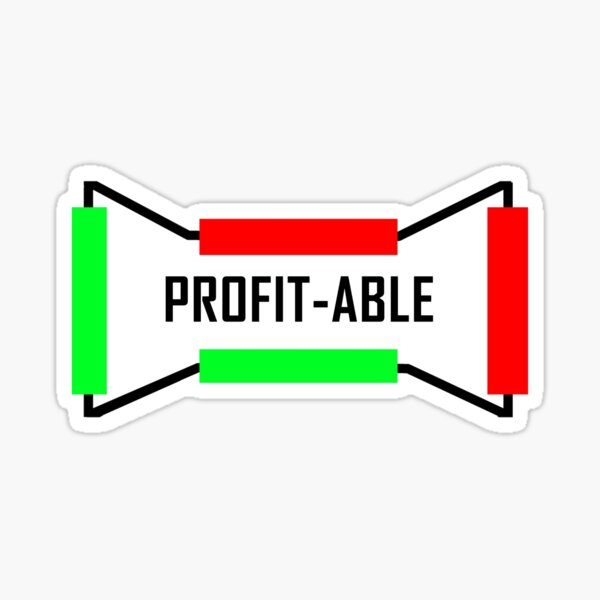 "Profitable trading" Sticker for Sale by mabhanzi | Redbubble
