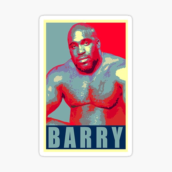 "Barry Wood Large Black Man " Sticker by elisemit332 | Redbubble