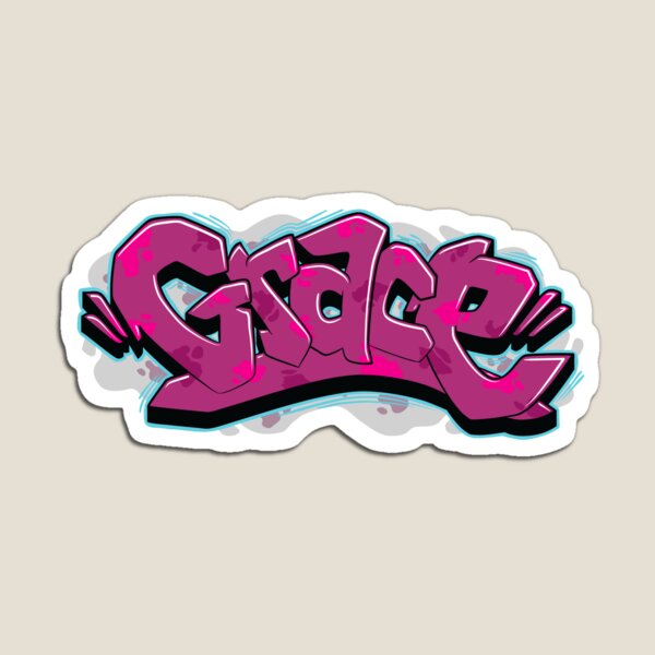 "Grace Graffiti Name" Magnet for Sale by NameGraffiti | Redbubble