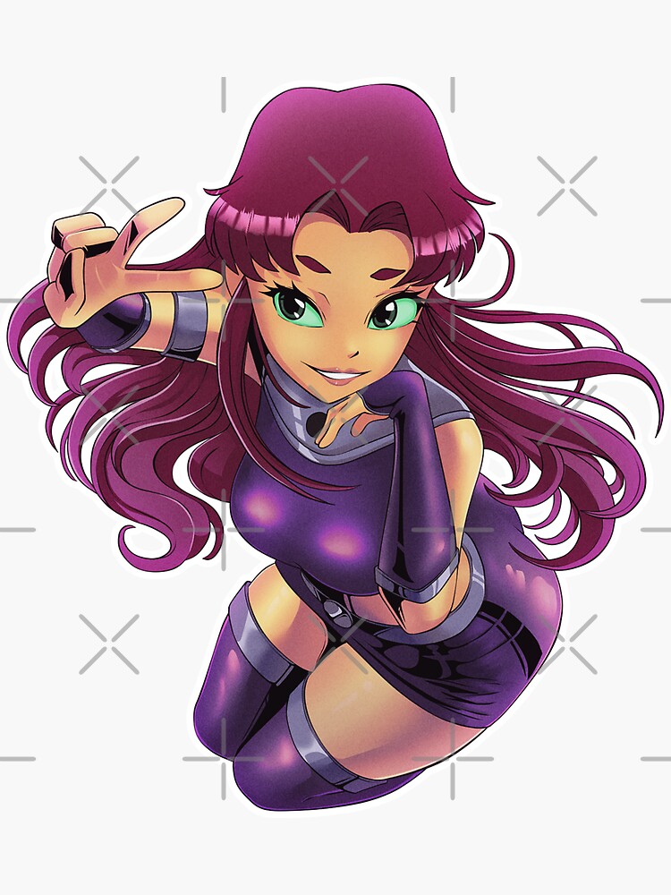 "Starfire Sticker" Sticker for Sale by iorxlmad | Redbubble