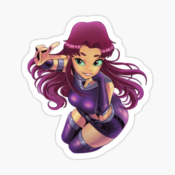 "Starfire Sticker" Sticker for Sale by iorxlmad | Redbubble