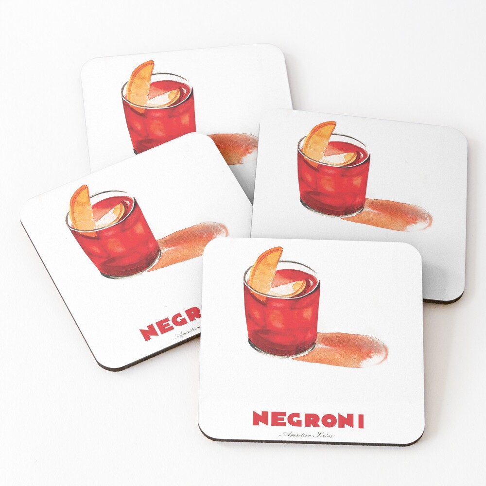 "Negroni Cocktail" Art Print for Sale by lisaadesign | Redbubble