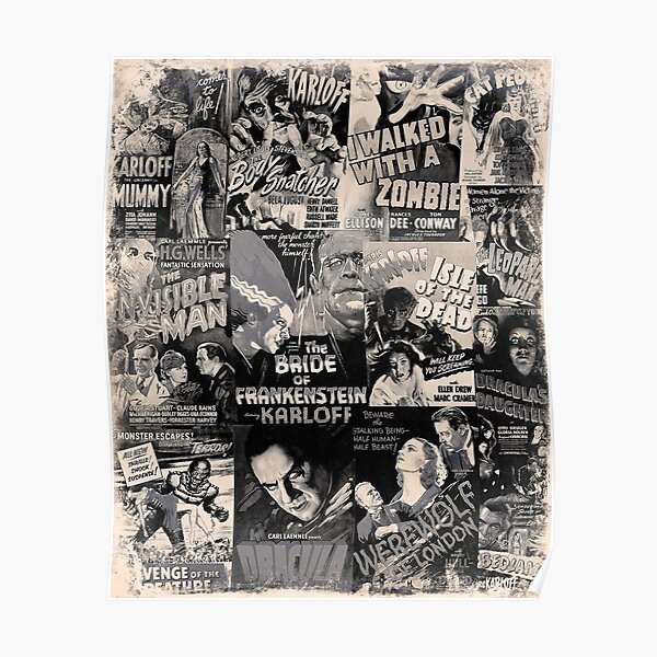 "Scary Monster Legends" Poster for Sale by Revulsion | Redbubble