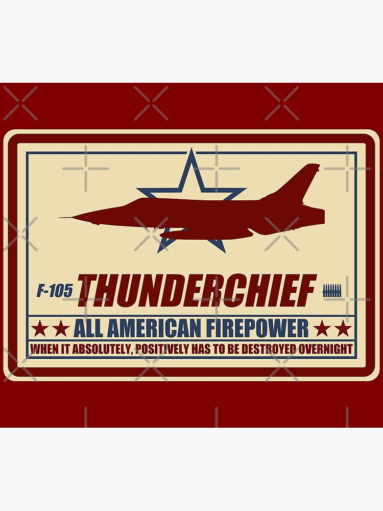 "F-105 Thunderchief" Canvas Print for Sale by StrongVlad | Redbubble