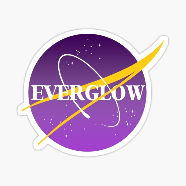 "EVERGLOW (NASA)" Sticker by lovely-day | Redbubble