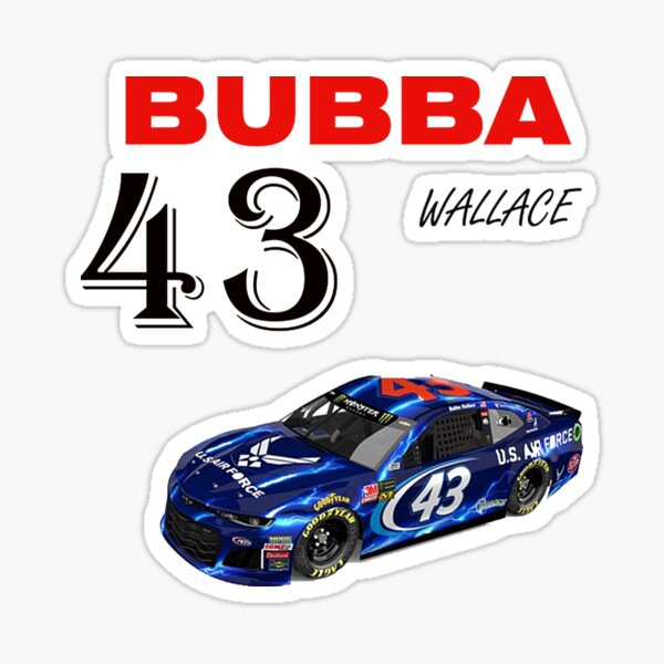 "Bubba Wallace 43 Bubba Wallace " Sticker by elisemit332 | Redbubble