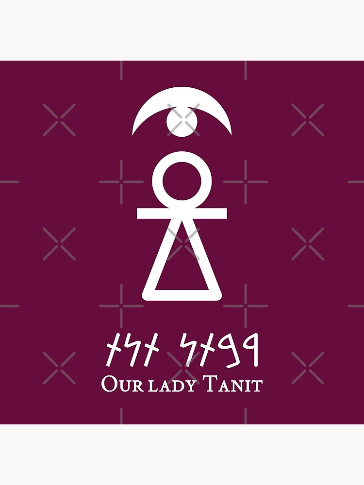 "Sign of Tanit [White + Our Lady + Crescent]" Poster for Sale by ...
