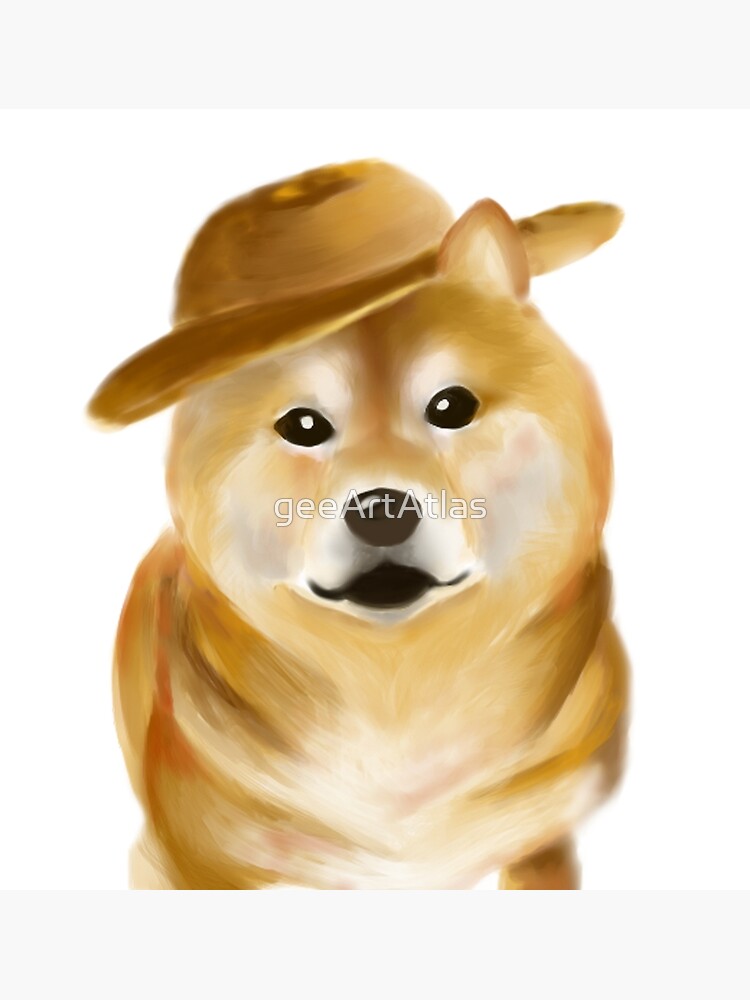 Lámina fotográfica «Señior Shiba Inu» de geeArtAtlas | Redbubble