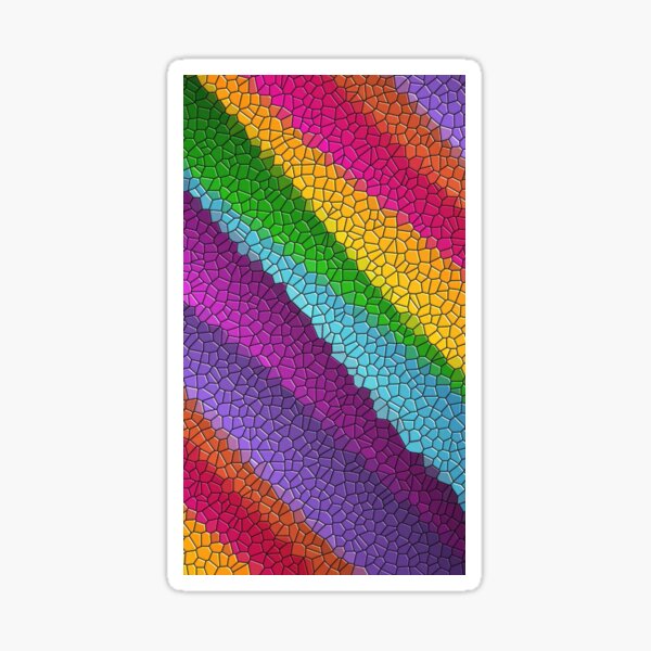 "Rainbow Mosaic" Sticker for Sale by Elnevs | Redbubble