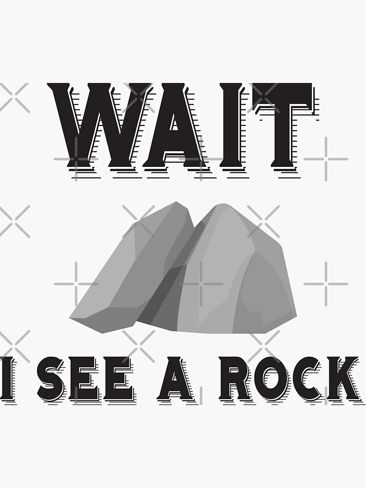 "Rock Collecting Funny Geology Mineral Rockhound Gift" Sticker for Sale ...