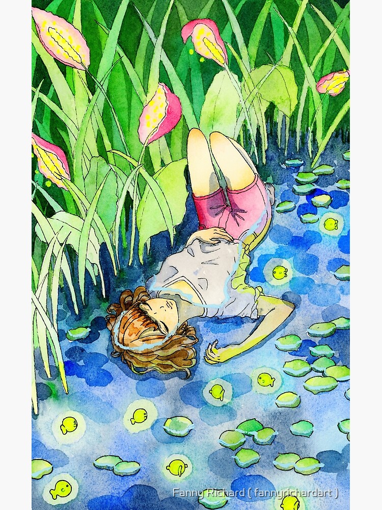 "What is that strange fish? (Anime girl sleeping in the water with ...