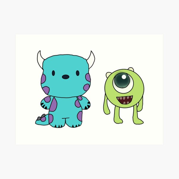 Mike And Sully Art Prints Redbubble