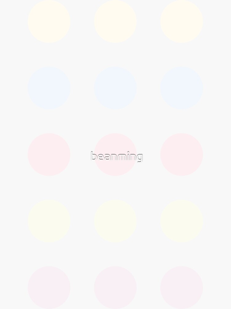 "15 pcs Light Pastel Circle Stickers Pack" Sticker by beanming | Redbubble