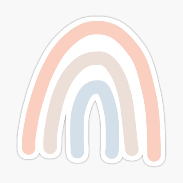 "Light Pastel Rainbow" Sticker for Sale by megjos | Redbubble