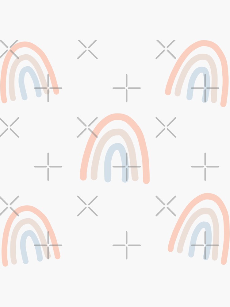 "Pastel Rainbow Sticker Pack" Sticker for Sale by megjos | Redbubble