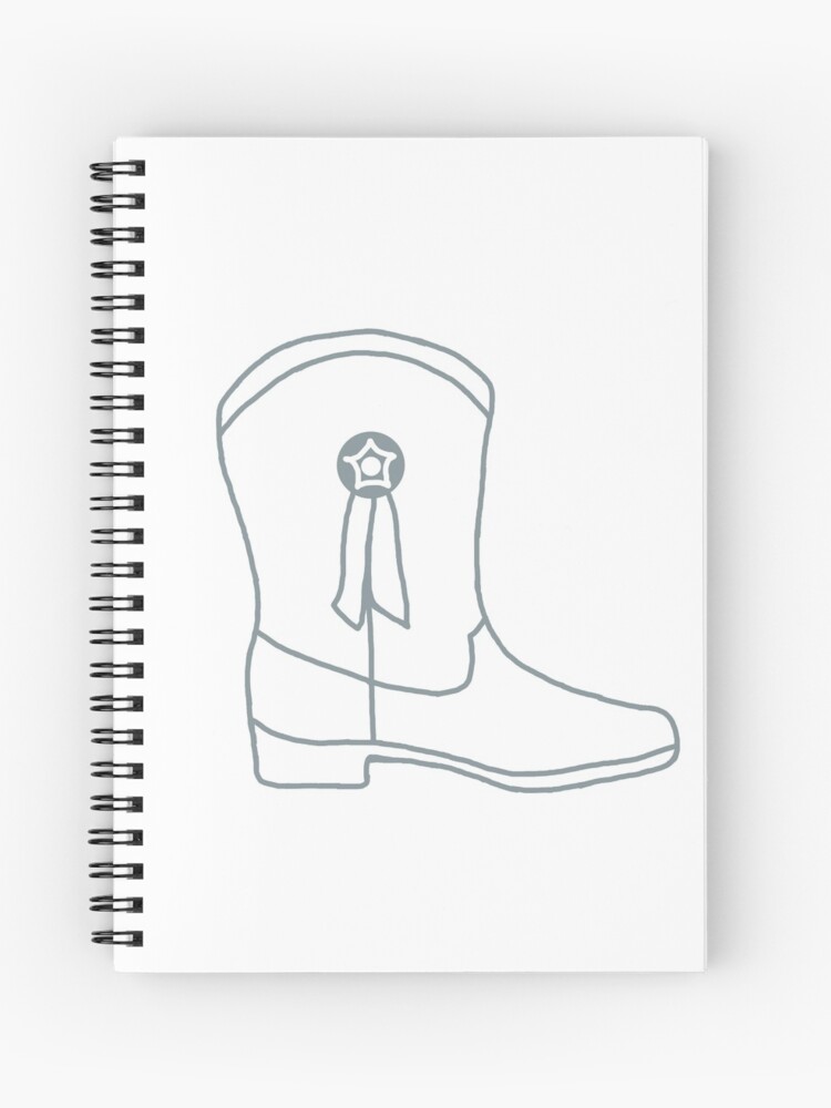 "Drill Team Boot" Spiral Notebook for Sale by taylor-tran | Redbubble