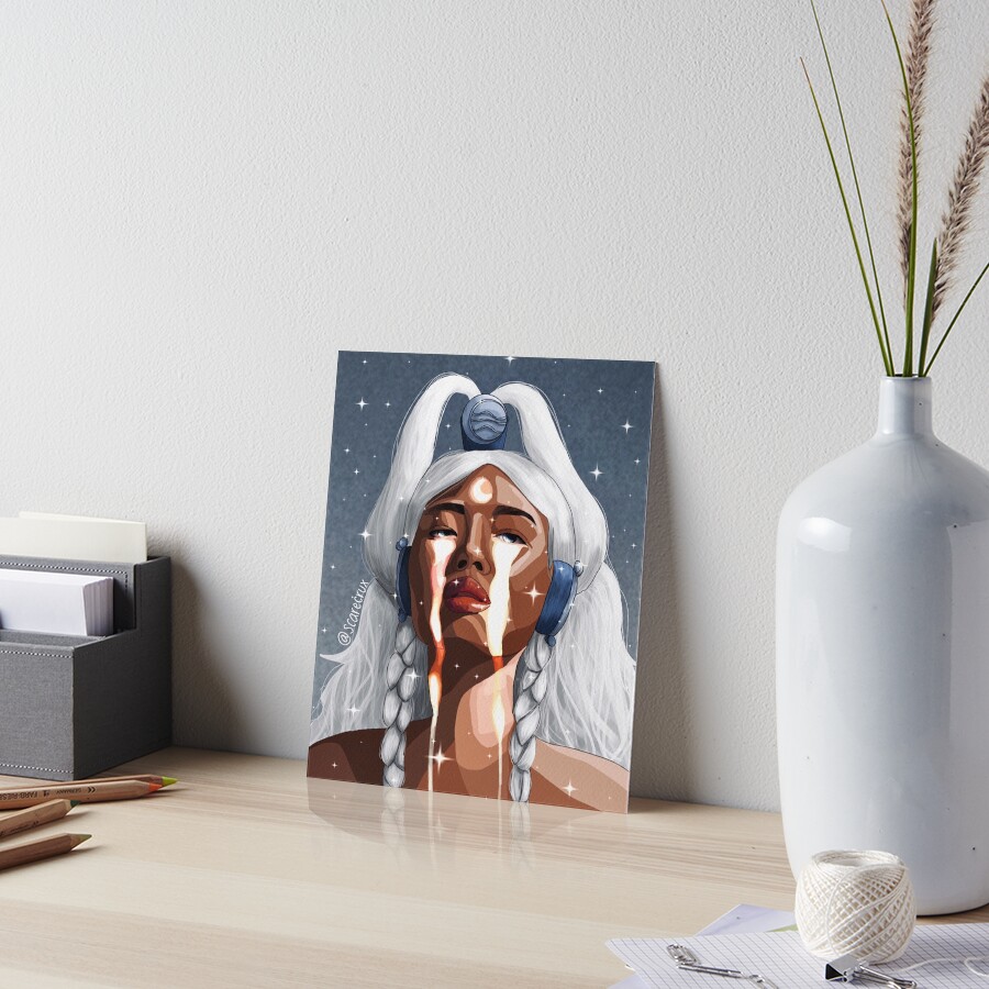 "Yue the Moon Spirit" Art Board Print for Sale by scarecrux | Redbubble