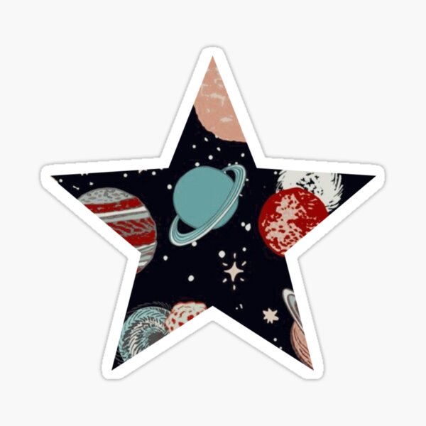 "outer space star sticker" Sticker by brooksstickers | Redbubble