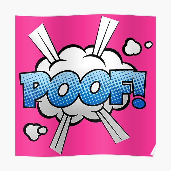 "Poof! Comics Speach Bubble - Super Heroes Unite! Collection" Poster ...