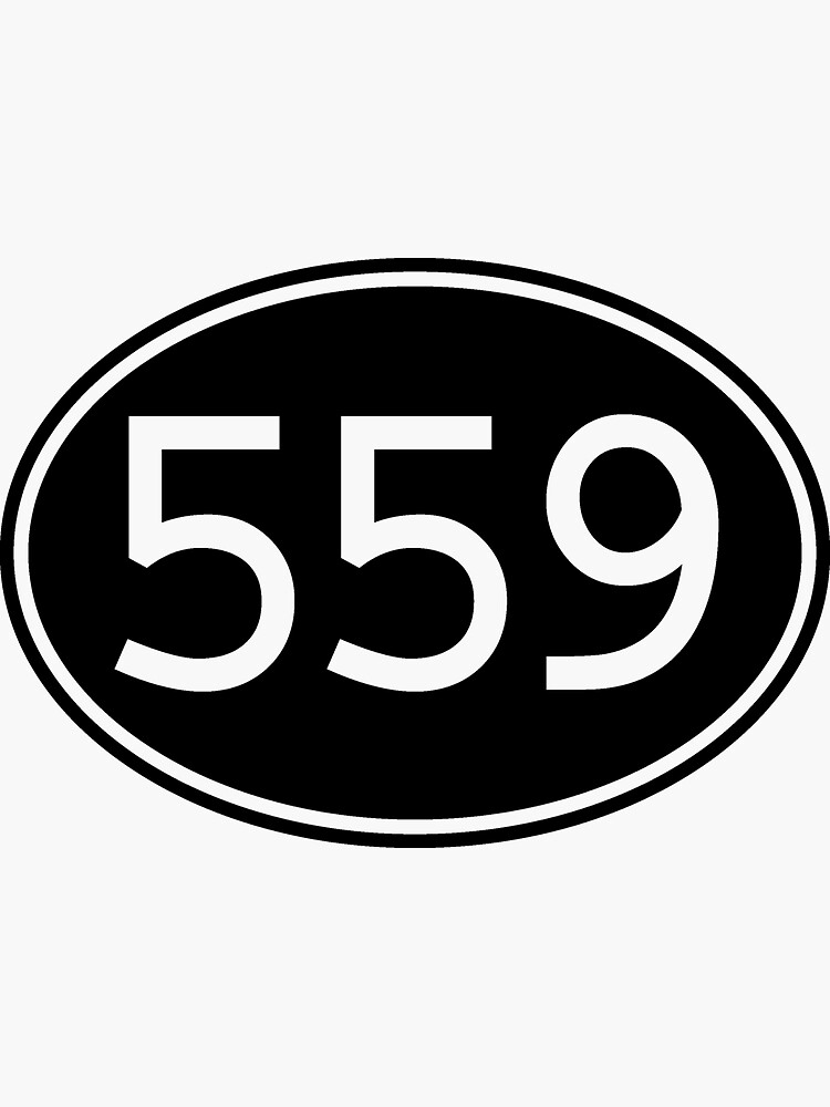 "Area Code 559 Fresno" Sticker by smashtransit | Redbubble
