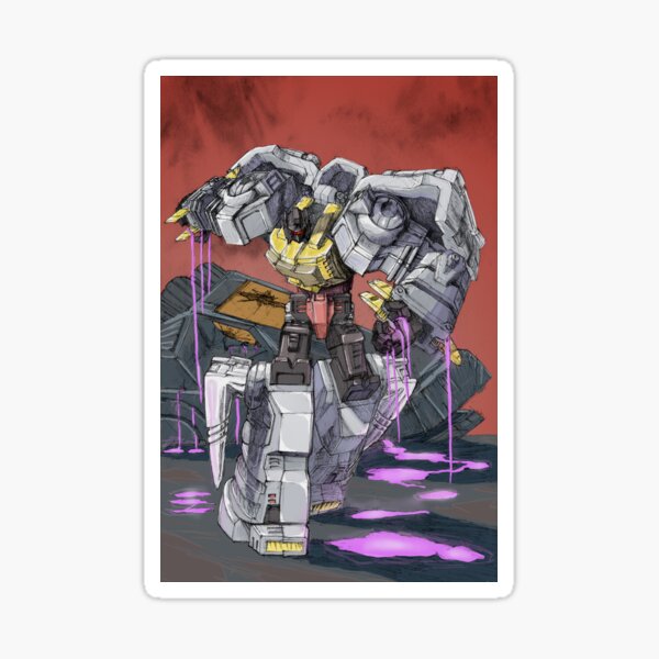 "Transformers Grimlock " Sticker for Sale by Titanomachy | Redbubble