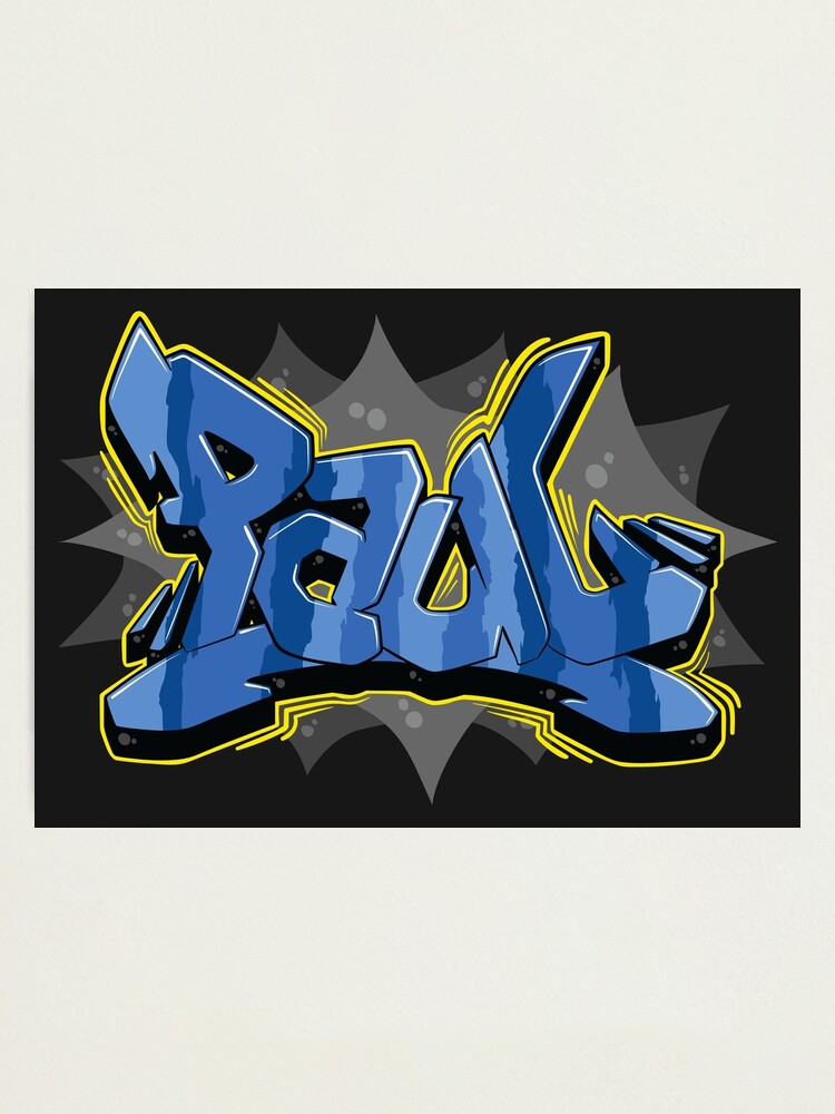 "Paul Graffiti Name" Photographic Print for Sale by NameGraffiti ...