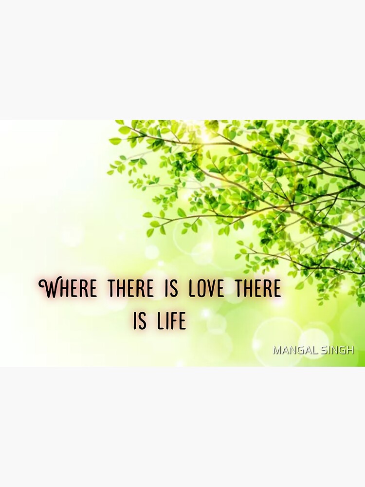 "NATURE LOVE LIFE" Sticker by mangalgill | Redbubble