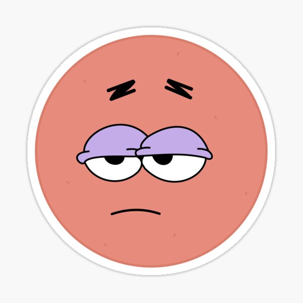 "Patrick Star Sticker" Sticker for Sale by anyeverything | Redbubble